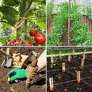 Tenn Well Jute Twine, 328Feet 2.32mm 6Ply Natural Garden Twine, Heavy Duty Twine String for Crafts, Gift Wrapping, Gardening, Packing, Christmas Decorations