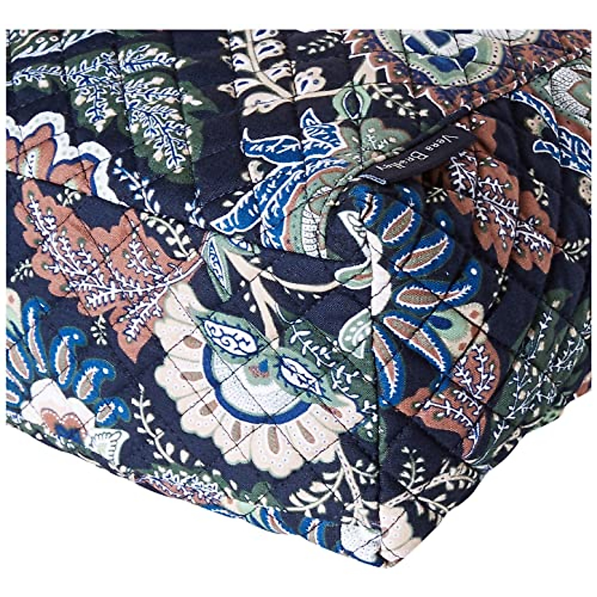 Vera Bradley Women's Cotton Multi-Strap Shoulder Satchel Purse, Java Navy Camo - Recycled Cotton, One Size