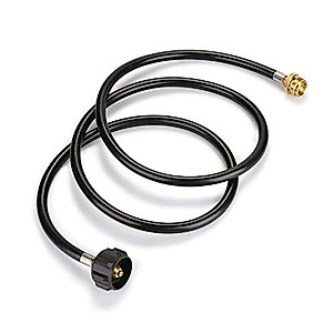 WADEO 8 Feet Propane Adapter Hose with QCC1/Type1 Tank Connects 1 lb Portable Appliance to 1-20lb Propane Tank for Weber Q Grill, Coleman Grill, Camp Stove and More