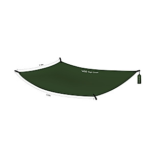 DD Hammocks - DD Magic Carpet XL Size: 4.6ft x 7.2ft Rainproof Tarpaulin Rainfly for Lightweight Tarp Shelters Groundsheet and Tent Footprint