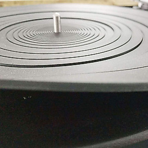 Turntable Platter Mat Rubber 12 inch Silicone Turntable LP Slipmat Universal Compatible for Audio Technica AT-LP120BK AT-LP-1200 Turntable Platter (12 Inch Diameter)