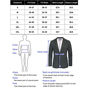 PJ PAUL JONES Casual Blazer Jackets for Men Two Button Lightweight Knit Sport Coat Men Brown L