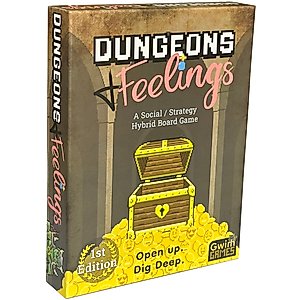 Dungeons and Feelings Board Game | Social and Strategy Hybrid Board Game | Ice Breaker | Story Telling | Question Game | RPG | Adventure | 1st Edition