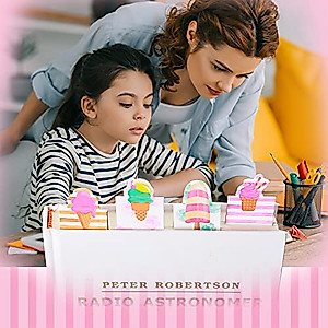 24 Pcs Summer Magnetic Bookmarks for Kids, Ice Cream Theme Funny Bookmarks for Students Kids Adults Reading