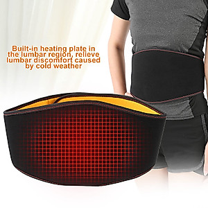 USB Back Support Belt Waist Heating Pad Hot Cold Brace Pain Relief Muscle Lumbar Kit Waist Care for Cramps, Heating Pad for Back Pain Relief, Relieve Abdomen, Lumbar Spine, Stoh, Heating Pad f