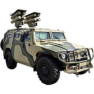 Zvezda 3682 - Russian GAZ Armored Vehicle with at Missile System Kornet-D - Plastic Model Kit - Scale 1/35 236 Parts Lenght 6.5" / 16.2 cm