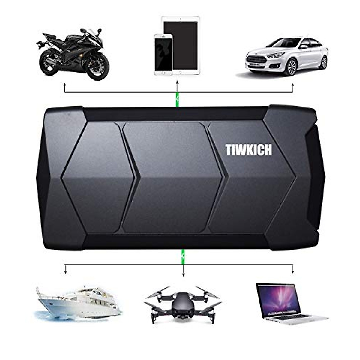 10800mAh Portable Car Jump Starter Quick Charge Pack for Up to 5.0 Liter Gasoline and 3.0 Liter Diesel Engines 12V Auto Battery Booster Charger Power (A6)