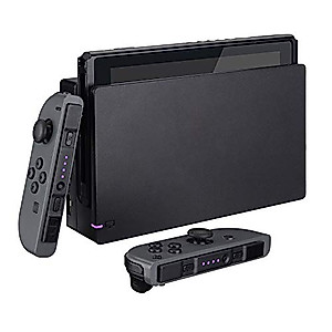 eXtremeRate Firefly LED Tuning Kit for Nintendo Switch Joycons Dock NS Joycon SL SR Buttons Ribbon Flex Cable Indicate Power LED - Violet (Joycons Dock NOT Included)