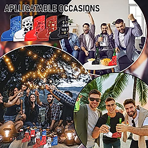 20 Pcs Cowboy Boot Skinny Can Sleeves Bachelorette Party Decorations Cowboy Slim Beverage Sleeves Party Shower Drink Holder Insulated Can Cover Neoprene Beer Bottle Sleeve for Cowboy Party Favors