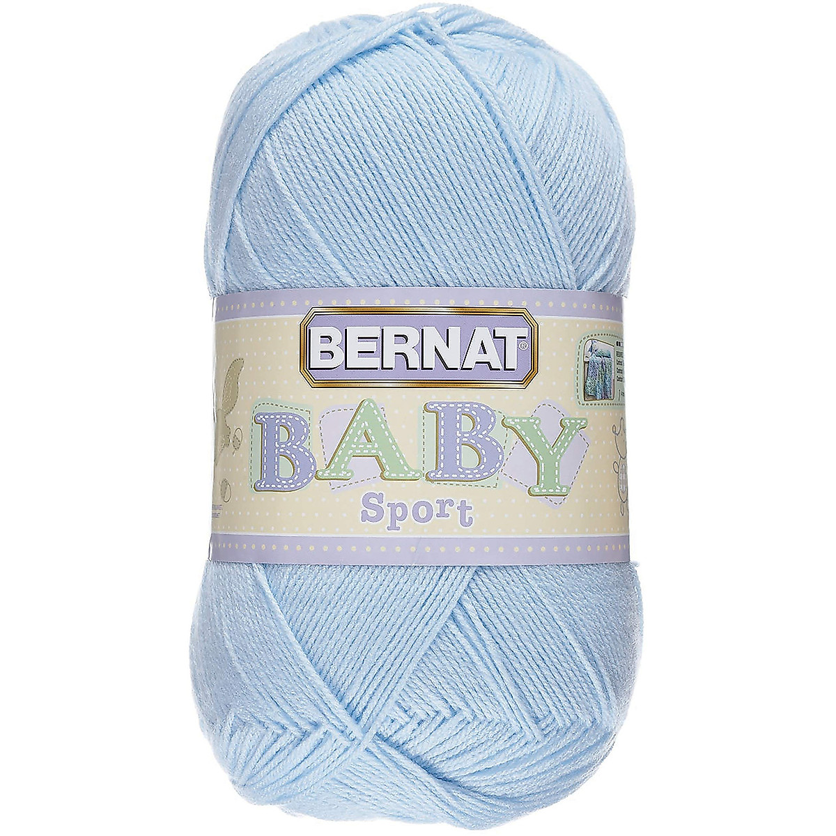 Bernat Baby Big Ball Sport Yarn, 12.3 oz, Gauge 3 Light, 100% Acrylic,Baby Blue
