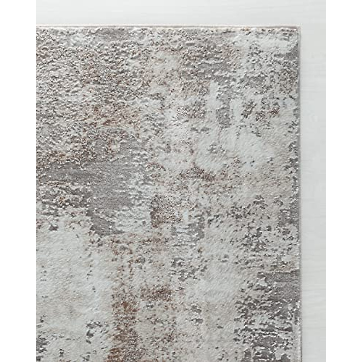 Glory Rugs Modern Abstract Area Rug 8x10 Cream Gold Faded Large Rugs Living Room Bedroom Home and Office