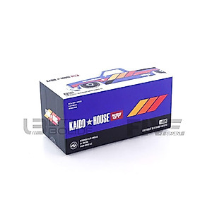 True Scale Miniatures Model Car Compatible with Chevrolet Silverado Kaido Works V2 Limited Edition 1/64 Diecast Model Car Kaido House KHMG099, Blue