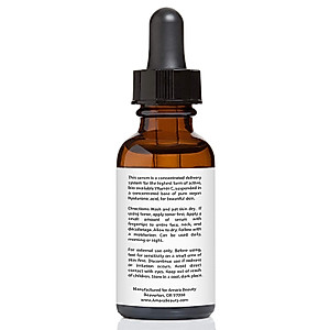 Vitamin C Serum for Face 20% with Hyaluronic Acid & Vitamin E, 1 fl. oz.