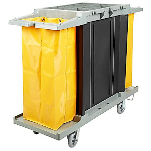 Krollen Industrial Hotel/Housekeeping Cart - Large Four Shelf