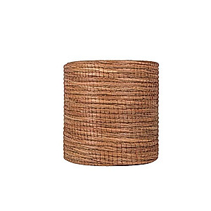 JOSE ARTESANO Pine Needle (Ocoxal) Waste Basket, 9.8 in x 9.8 in, Cylindrical, Wicker Trash Can, Natural, 100% Sustainable, Organic and Vegan