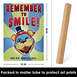 LuxBay Canvas Posters, FF Merch Security Bug Unframed Wall Art Print For Home, Office, Dorm Decoration 12 X 18 Inch