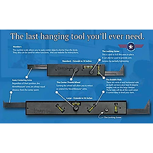 Picture Hanging Tool - The Hanging and Leveling Tool so You get it Perfect The First time. (2-Size Bundle Pack) – Use Never Measure Picture Hanging Kit to Easily Hang Pictures, Collages, and Frames!