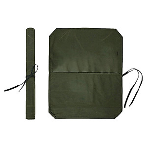 Knives Holder Roll Bag | Waxed Canvas Knifes Cultery Carrier,Knifes Roll, Chef Knifes Roll Case with 7 Slots Home Kitchen Cooking Tools, and Utensils Wrap Bag Wallet Huugy