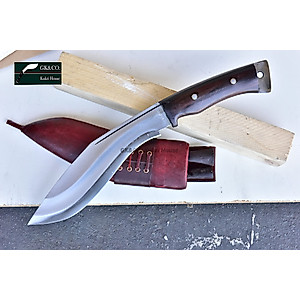 GK&CO. Kukri House Genuine - 8" AEOF Afghan Official Issued Genuine Kukri/Khukuri Knives Red Sheath GK&CO.Kukri In Nepal