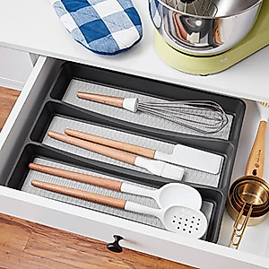 Copco Basics 3 Compartment Organizer, Charcoal Gray/Light Gray