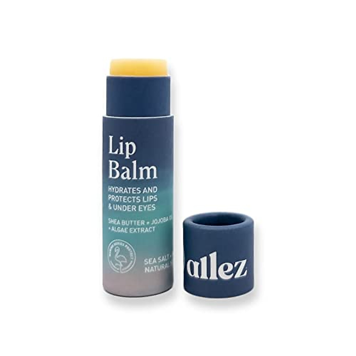 allez outdoor | Lip & Eye Balm | Hydrating, Protecting & Brightening Plant-Based Formula | Shea Butter, Jojoba Oil and Algae Extract | Sea Salt + Kelp Scent | 3 pack