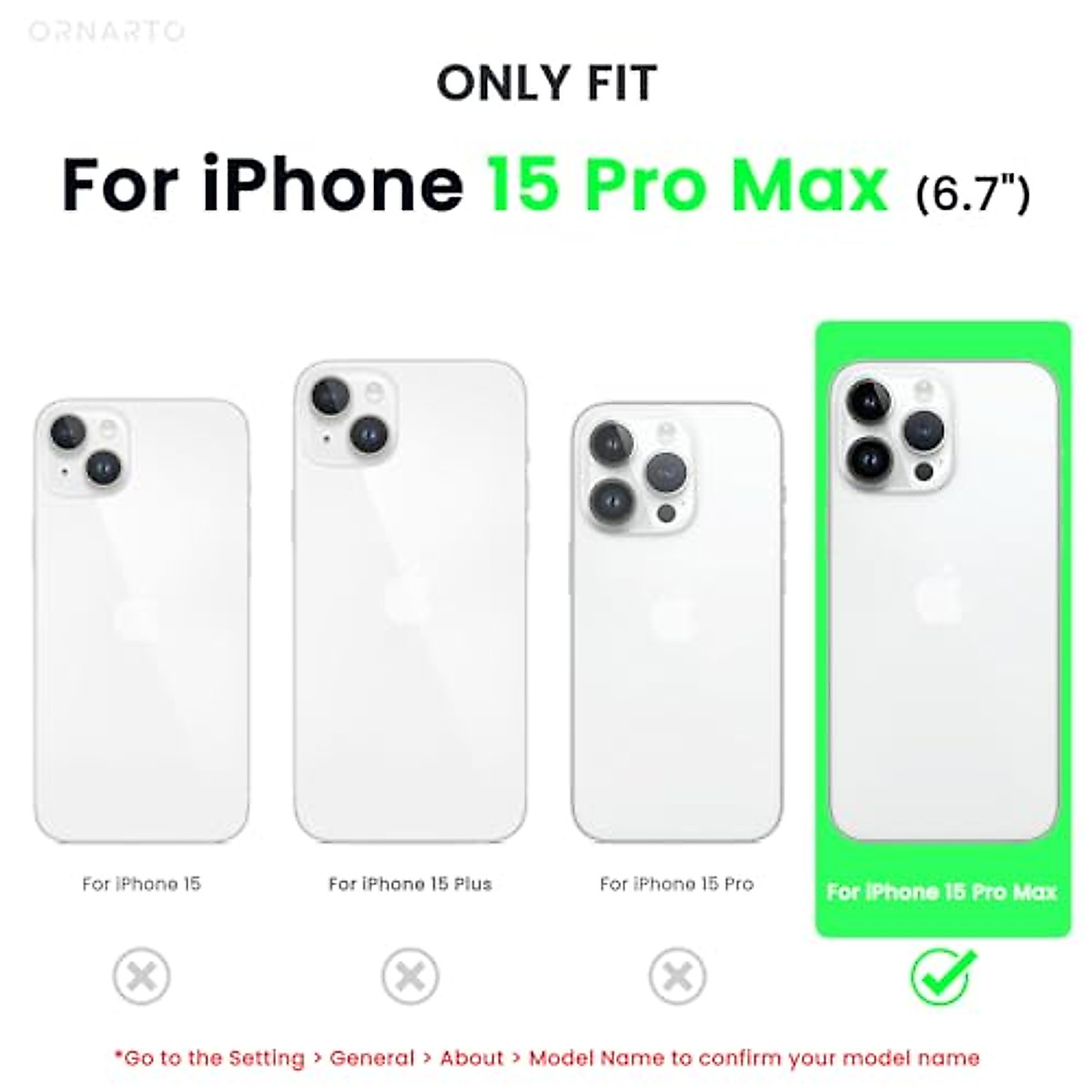 ORNARTO Compatible with iPhone 15 Pro Max Case 6.7", Slim Liquid Silicone 3 Layers Soft Gel Rubber Shockproof Protective Phone Case with Anti-Scratch Microfiber Lining-White