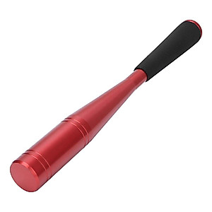 Redxiao 【𝐁𝐥𝐚𝐜𝐤 𝐅𝐫𝐢𝐝𝐚𝒚】 Fish Priest, Fishing Bat Tool, Portable 25mm Diameter Aluminium Alloy Head for Sea/Fresh Fishing Fishing Lover Outdoor Use Adult Children Fishing Tackle(red)