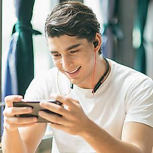 1MORE Spearhead VR BT in-Ear Headphones Bluetooth Gaming Earphones with Microphone, 3D Stereo Wireless Sound, LED, Environmental Noise Cancellation, Fast Charging and Volume Controls for Esports