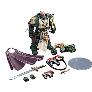 HiPlay JoyToy Warhammer 40K Collectible Figure: Dark Angels Master with Power Fist 1:18 Scale Action Figures JT7691 (JT7691)