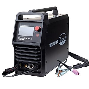 Eastwood Elite 200 Amp LCD Digital Tig Welder AC/DC | Pro Welding Machine with Pulse Capability | Color LCD Screen | Latest Welder Inverter Technology | Aluminum Welder & Stick Welder | 120V 240V