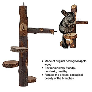 Perch Branch, Bird Perch Stand Easy to Install Wood for Jumping Toy
