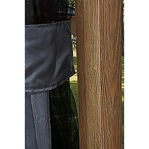 Sojag Outdoor 8' x 8' Sanibel Hardtop Gazebo Outdoor Sun Shelter, Wood Finish