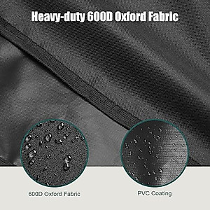 Window Air Conditioner Cover Outdoor, TRELC 600D Heavy Duty Waterproof Defender Winter AC Window Units Cover with Adjustable Straps, Bottom Covered (21.26" x 15.74" x 14.56")