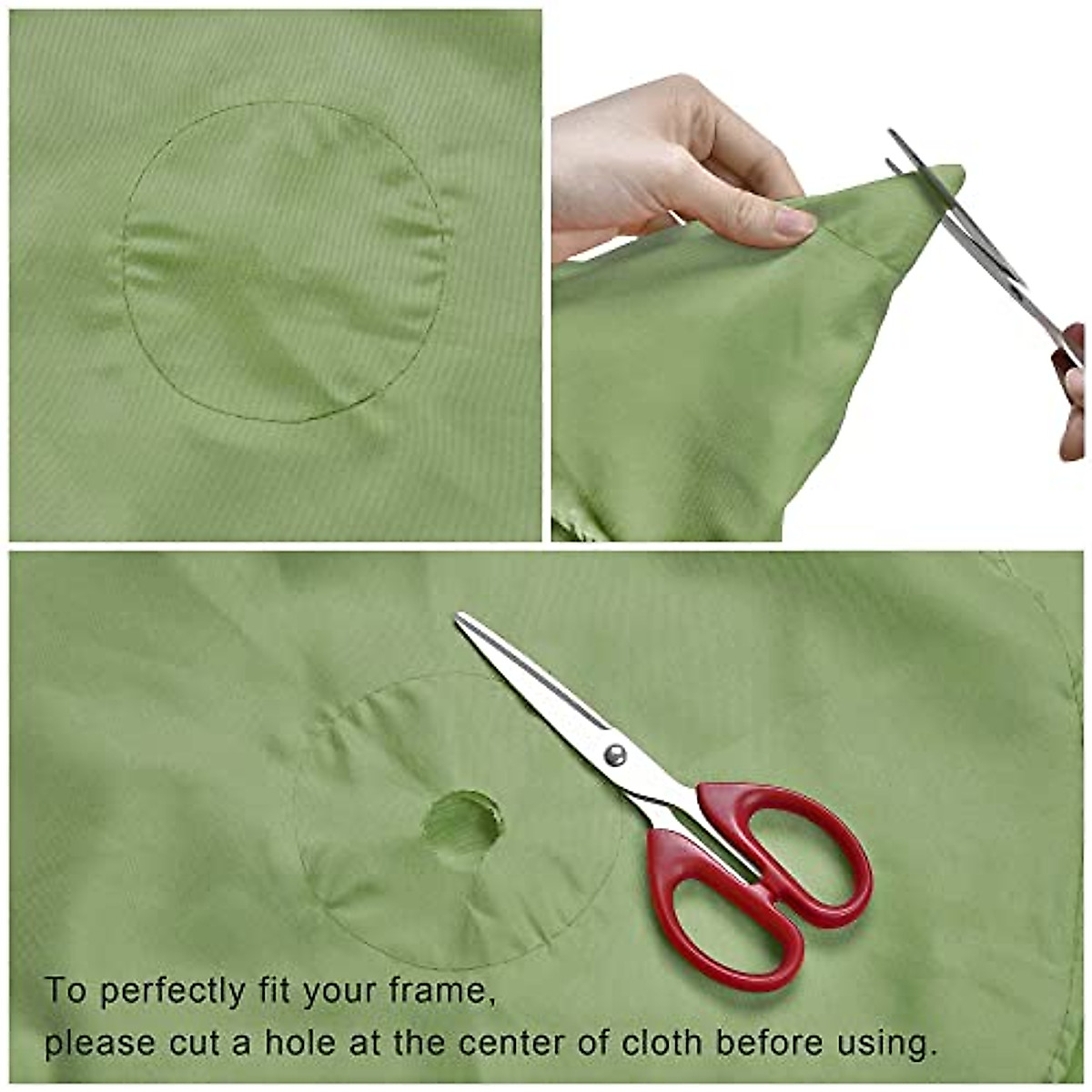 Yescom 10ft UV30+ Universal Replacement Umbrella Canopy Sunshade Top Cover for Yard Garden Patio Beach Pool Deck Market