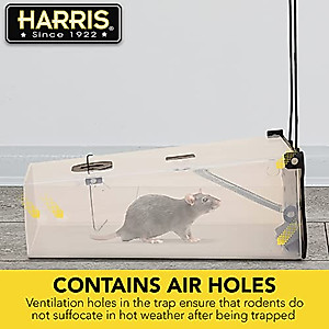 Harris Catch and Release Humane Animal and Rodent Cage Trap for Mice, Rats, Chipmunks, Small Squirrels, and Voles