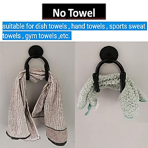 Pmsanzay Mini Magnetic Towel Hook Towel Hanger Rack for Kitchen Dish Towels, Hand Towels, Sports Sweat Towels, Gym Towels, Bath Towels, etc. - Hold up to 0.5 Lb - No Towels Included