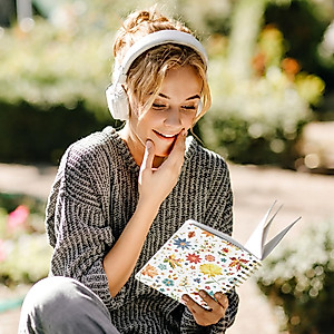 Ymumuda 2024-2025 Planner, 12-Month Daily Weekly Monthly Planner from JUL.2024 to JUN.2025, 8.4" X 6", Spiral Planner Notebook with Stickers, Elastic Closure, Inner Pocket, Colorful Embroidery