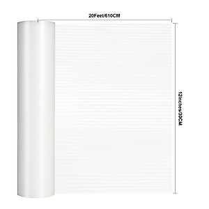 Shelf Liner, 12 Inches x 20 FEET Non-Slip Kitchen Cabinet Liner, Washable Oil-Proof Non-Adhesive Contact Paper for Kitchen Drawer, Cabinet, Shelves, Cupboard, Refrigerator, Storage, Desks, Countertop