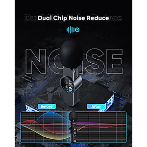 Wireless Lavalier Microphones for iPhones iPad, Noise Reduction Professional Lapel Mics, Low Delay 20M Distance Cordless Mic for Interviewing Vlog Live Stream Podcasting - 2 Pack