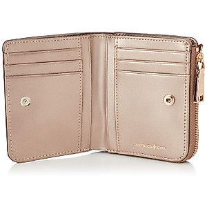 PATRICK COX(パトリックコックス) Women's PXLWKBS2 Queen Pattern Pearl Embossing Compact Storage (Includes Exclusive Box), Golden