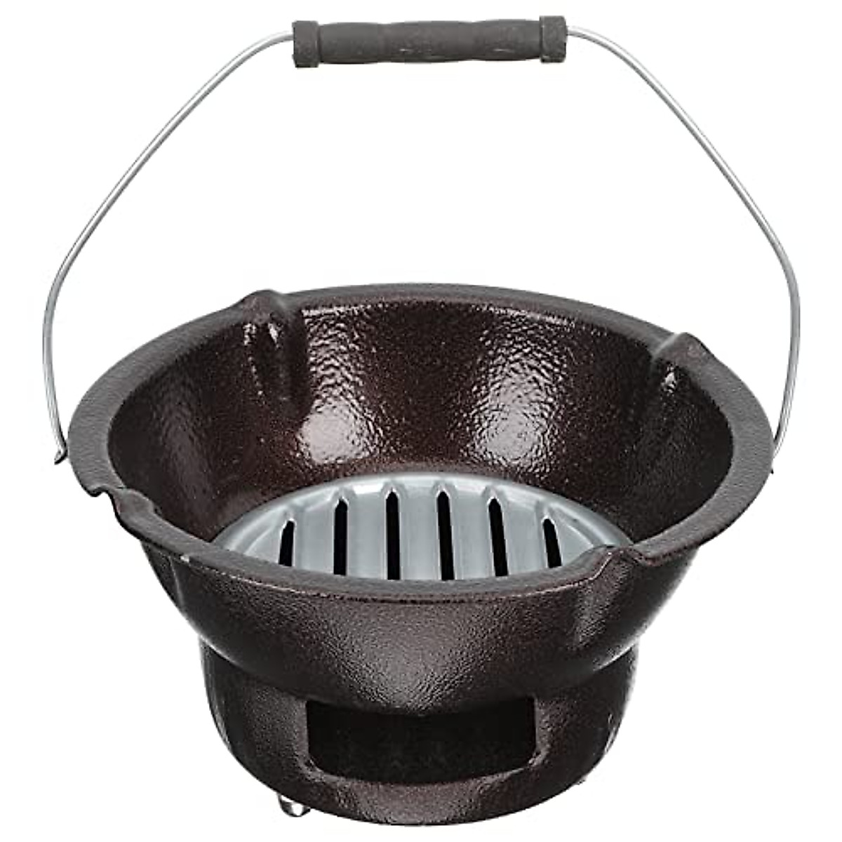 Happyyami Portable Charcoal Grill Cast Iron: Tabletop Charcoal BBQ Portable Grill Stove Barbecue Burner 1 Set Coffee