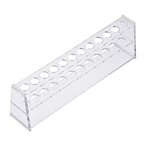 uxcell Acrylic Test Tube Holder Lab Stand Rack 12 Wells for 10ml Centrifuge Tubes Clear