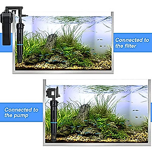 Aquarium Water Clean Clear Lamp Green Clean Machine w/Protect Shell Fits 20-200 Gallon Fish Tank Waterproof Light for Sump Pond Pump Filter 5W 254nm (Pump not Included, lamp is Inside The Shell)