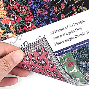 qianshan Origami Paper Kit 50 Sheets 6 Inch Square Double Sided Color 50 Vivid Japanese Washi Chiyo Colors for Hand Crafts Origami Paper Arts Creativity Flowers