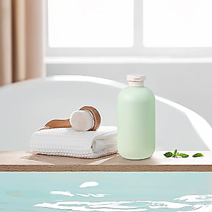 UMETASS 6.8oz Squeeze Bottles with Flip Cap, Refillable Plastic Travel Bottles for Creams, Lotion, Shampoo, Conditioner (2 Pcs)