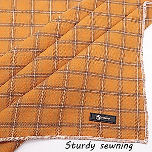 DOGWONG Dog Bandana Cotton Washable Soft Dog Bibs Scarf, Adjustable Kerchief Square Dog Bandanas for Small Large Dogs