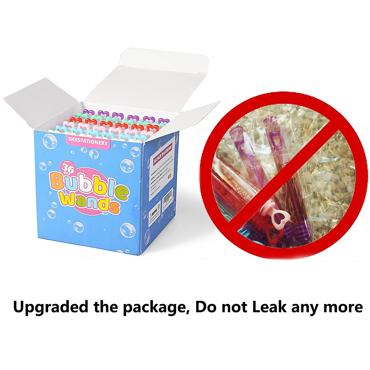 36 Pcs Bubbles Party Favors for Kids Mini Bubble Wands Bubble Party Favors Assortment Neon, Kids Summer Gifts, Fun Bubbles for Christmas Halloween Birthday Goodie Bags