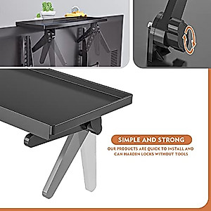 Top Shelf TV Mounting Bracket 12 Inch Flat Panel Mount for Streaming Devices, Media Boxes, Speakers and Home Decor