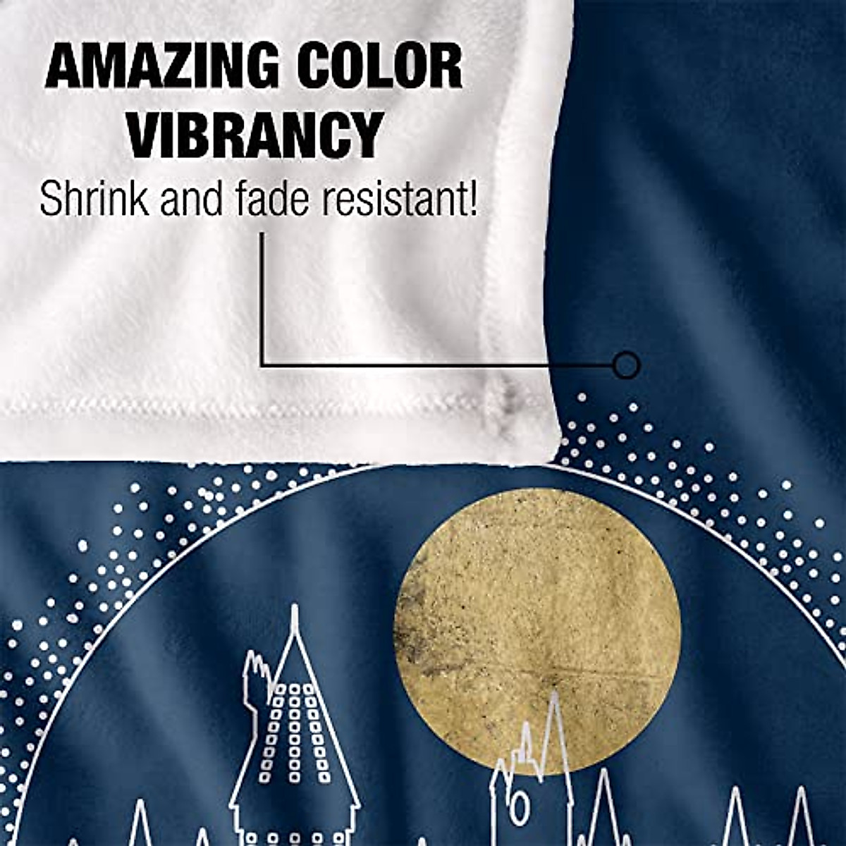 Harry Potter Hogwarts Full Moon Line Officially Licensed Silky Touch Super Soft Throw Blanket 50" x 60"