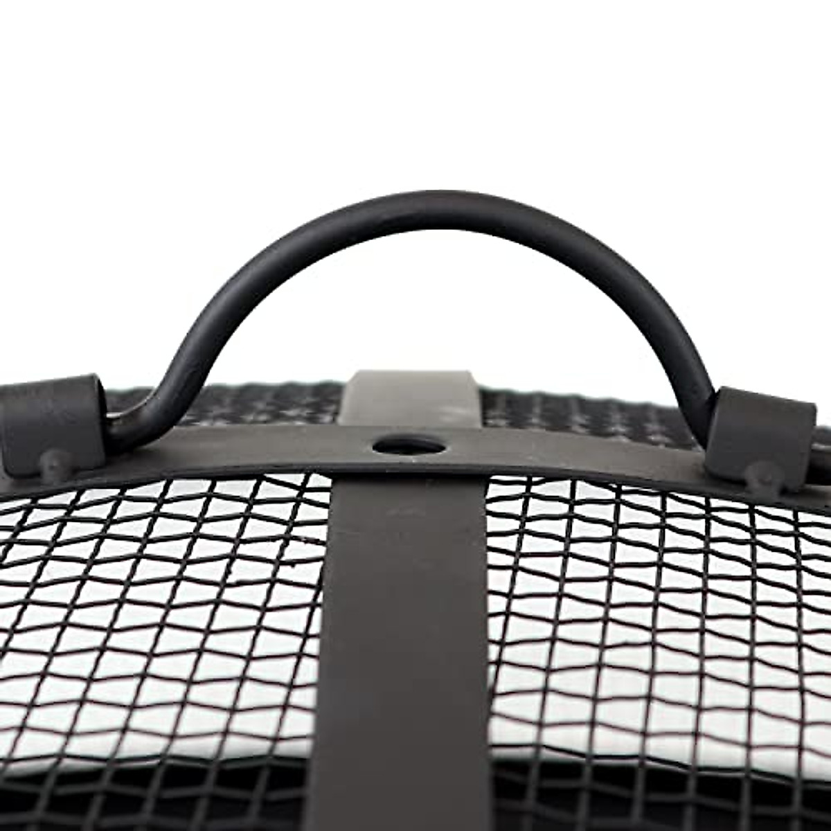 Sunnydaze Cosmic 42-Inch Wood-Burning Steel Fire Pit with Round Spark Screen, Poker, and Built-in Grate - Rust Patina